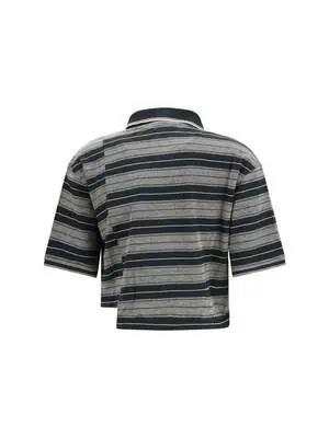 Isabel Marant Étoile Marant Striped Organic Cotton Piqué Polo