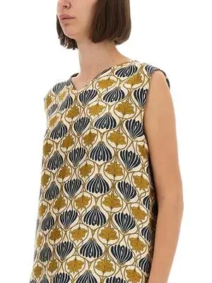 Max Mara Printed Silk Top