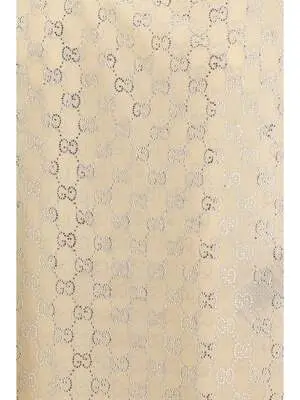 Gucci Sleeveless Top With Glittering Gg Logo