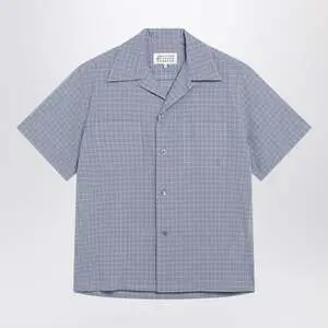 MAISON MARGIELA Light Check Bowling Shirt - Blue