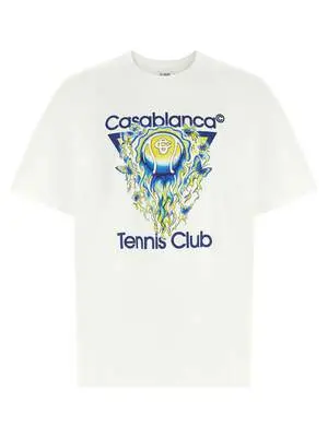 Casablanca Tennis Club Icon' T-shirt - White