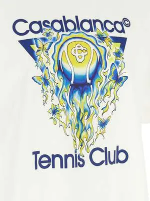 Casablanca Tennis Club Icon' T-shirt - White