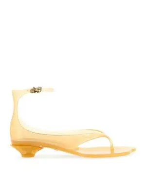 Chloé Jelly Thong Sandals With Shell Heel - Multicolor
