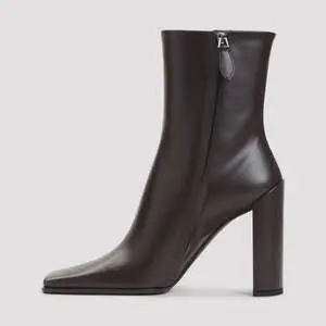 Alaïa 90 Ankle Boots - Brown