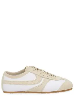 Dries Van Noten DRIES VAN NOTEN Suede And Leather Lace-Up Sneakers White