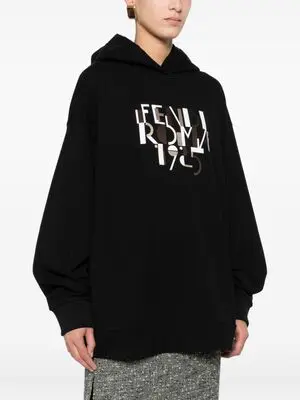 Fendi Roma Cotton Hoodie - Multicolor