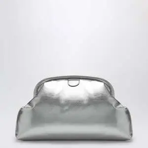 Stella McCartney Metallic Padded Falabella Clutch - Silver
