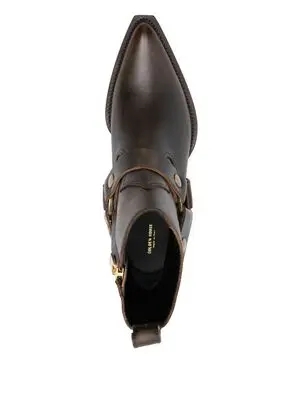 GOLDEN GOOSE Debbie Leather Ankle Boots - Multicolor
