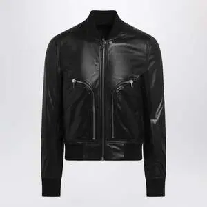 Rick Owens Bauhaus Flight Leather Jacket - Black