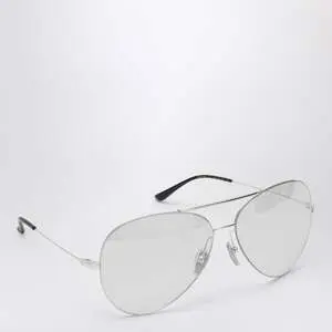 Gucci Silver Metal Aviator Sunglasses