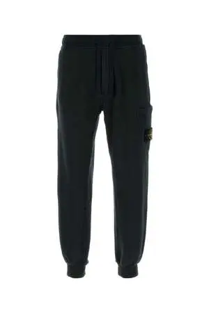 Stone Island Cotton Joggers - Black