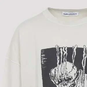 Our Legacy Slack" Oversized Sweatshirt With Graphic Prints