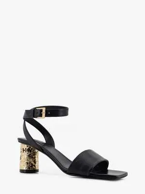 Givenchy Leather Heeled Sandals With Metal Heel
