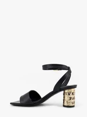 Givenchy Leather Heeled Sandals With Metal Heel