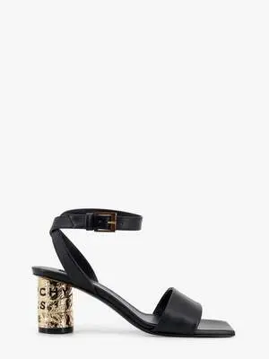 Givenchy Leather Heeled Sandals With Metal Heel - Black
