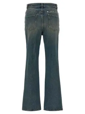 Givenchy Chain Detail Bootcut Jeans - Blue