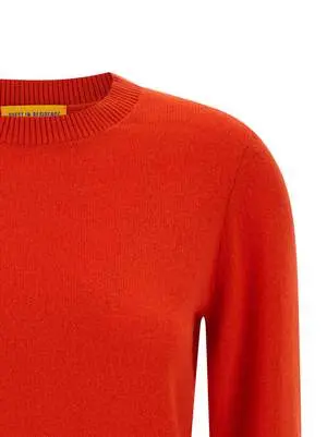 Guest In Residence Shrunken Crew Cashmere Sweater - Red