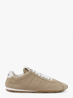 Miu Miu MIU MIU Suede Plume Lace-Up Sneakers Multicolor