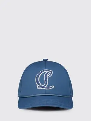 CHRISTIAN LOUBOUTIN Baseball Cap With Embroidered Logo - Blue