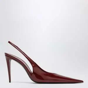 Red Patent Leather Slingback Pumps