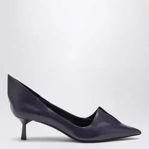 Prada Brushed Leather Decollete - Purple