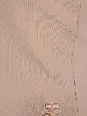 COURREGES Buckled Knit Bustier Top