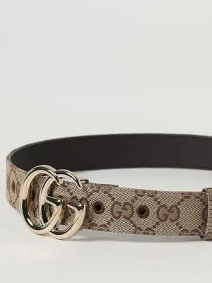 Gucci Gg Buckle Belt - Cream