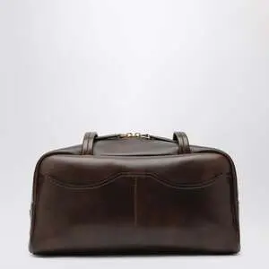 Prada Large Bowling Bag In Aged Leather