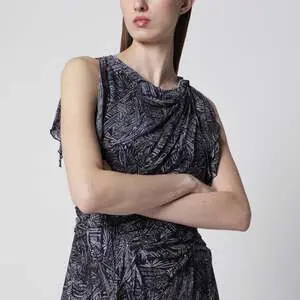 Isabel Marant Étoile Asymmetrical Silk Mini Dress - Blue