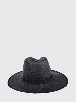 Max Mara Straw Fedora - Black