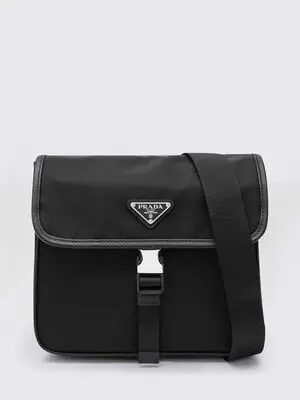 Prada Shoulder Bag With Adjustable Strap - Black