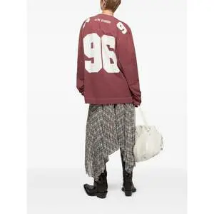 Acne Studios Faded Cotton Number Print Sweatshirt