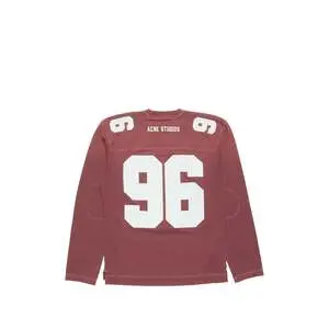 Acne Studios Faded Cotton Number Print Sweatshirt