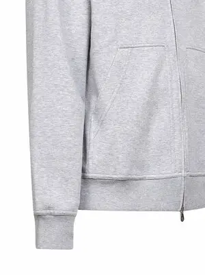 Brunello Cucinelli Double Fleece Zip-up Hoodie - Multicolor