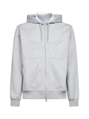 Brunello Cucinelli Double Fleece Zip-up Hoodie - Multicolor