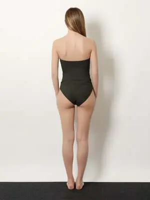 TOTEME Ribbed Strapless One-piece Swimsuit - Multicolor