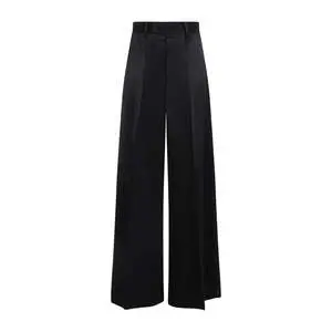 JIL SANDER Wide Leg Trousers - Black