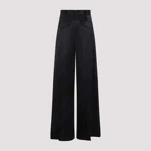 JIL SANDER Wide Leg Trousers - Black