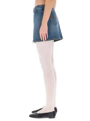 JEAN PAUL GAULTIER Double Zipper Miniskirt - Blue