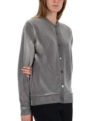 Our Legacy Dual Cardigan In Grey Spray Dye