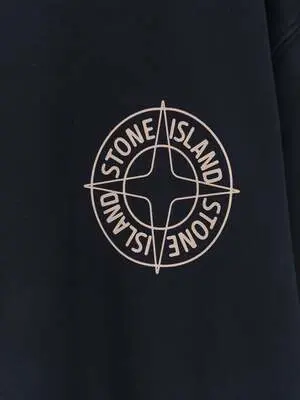 Stone Island Oversized Cotton Sweatshirt With Embossed Logo Patch