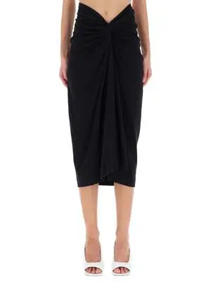 Dries Van Noten Draped Archive Skirt - Black