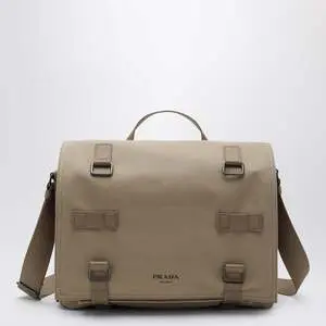 Prada Canvas Crossbody Bag - Cream