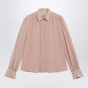 Valentino Garavani Silk Shirt With Puff Sleeves