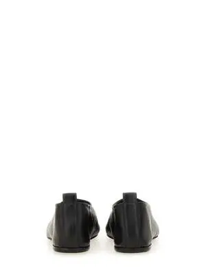 Dries Van Noten Leather Ballerina Flats - Black
