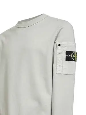 Stone Island Cotton Sweatshirt With Ripstop Pocket - Multicolor