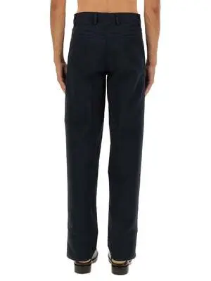 Dries Van Noten Double Zipper Trousers - Blue