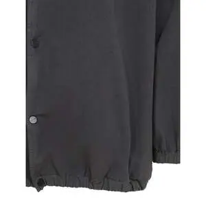 Fear Of God Grey Cotton Logo Print Shirt Jacket