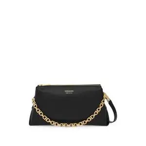 FERRAGAMO Calfskin Gancio Chain Satchel