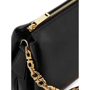 FERRAGAMO Calfskin Gancio Chain Satchel